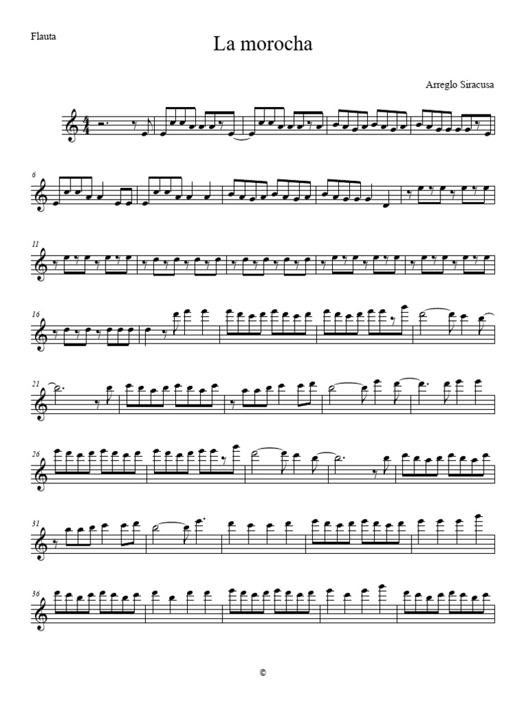 La Morocha - Bakx - Flauta | PDF