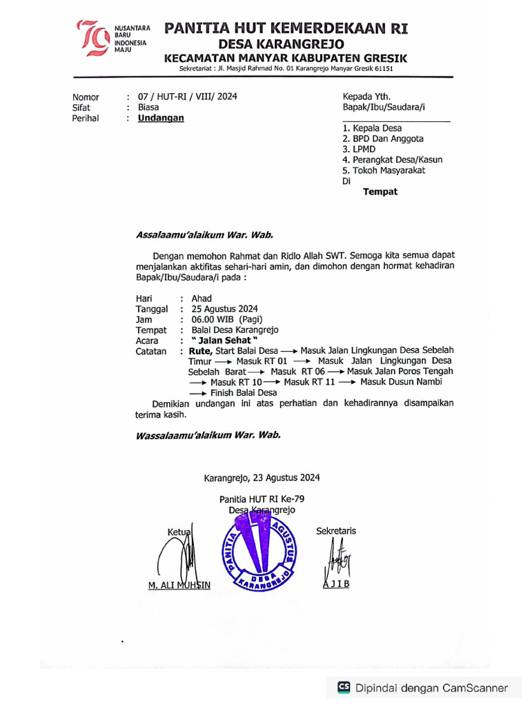Undangan Jalan Sehat | PDF