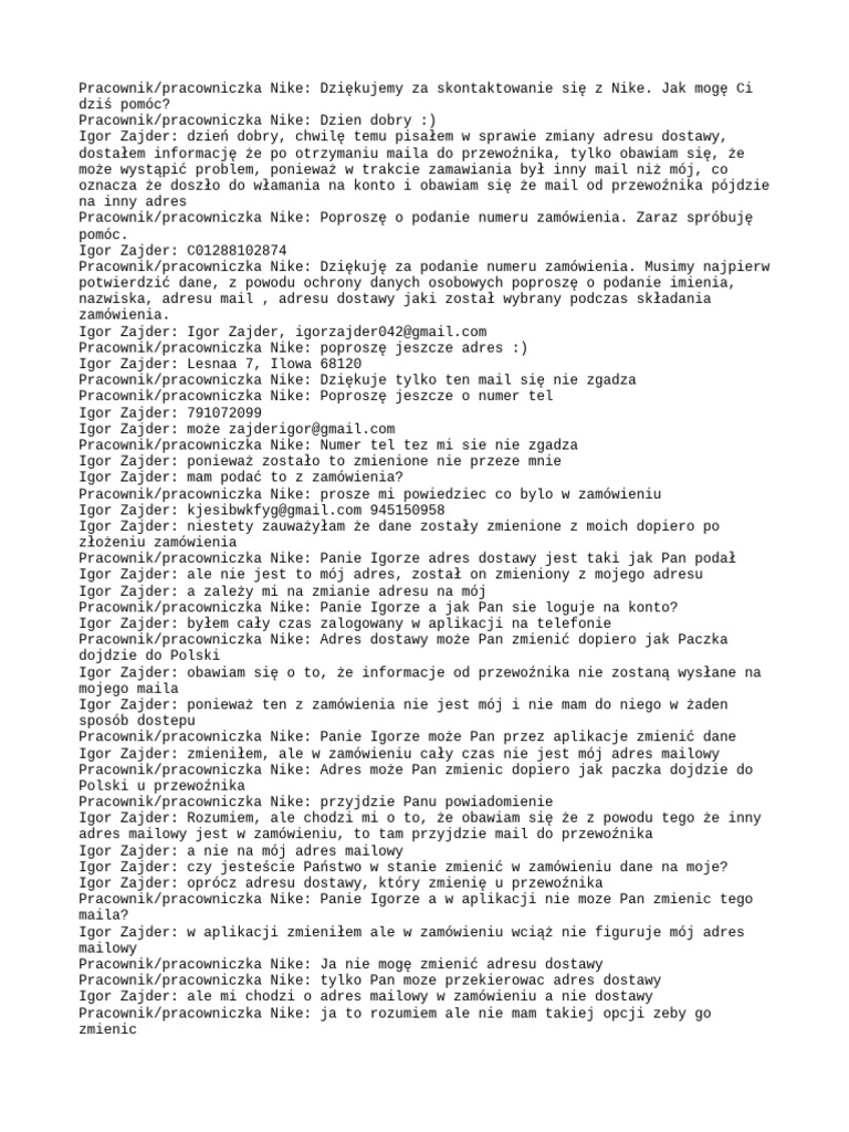 Live Chat History 2 | PDF