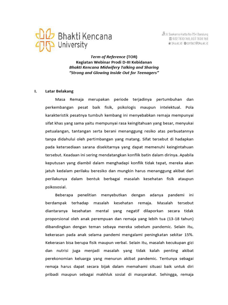 TOR Webinar Narasumber | PDF