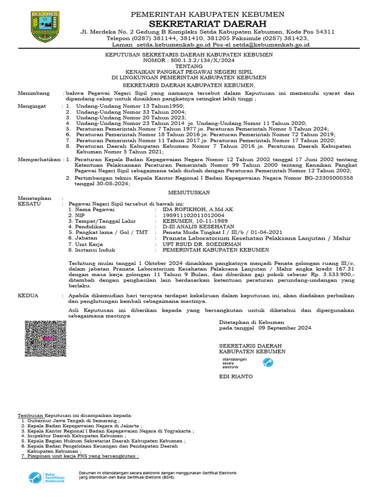 SK KP 3C Ida Rofikhoh | PDF