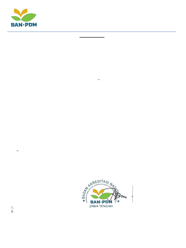 0739 - Surat Tugas Visitasi Akreditasi Tahap II BAN PDM Prov. Jateng | PDF