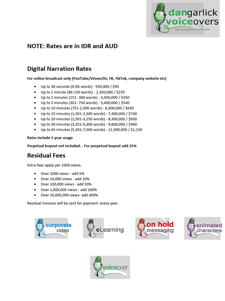 2021 Rate Card | PDF