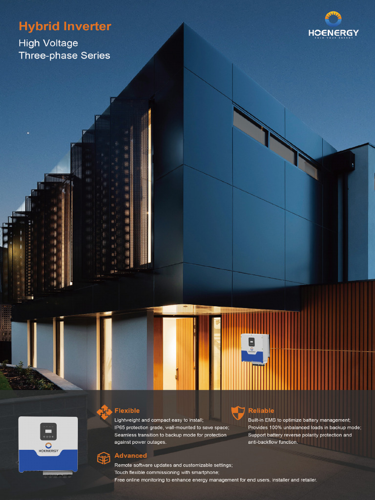 Hoenergy Hybrid ilNV-HB3 Series Datasheet V2.1 | PDF