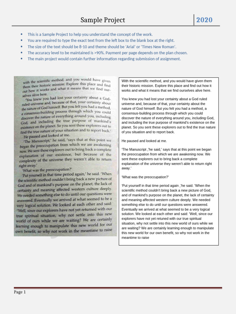 Sample Project 1 | PDF