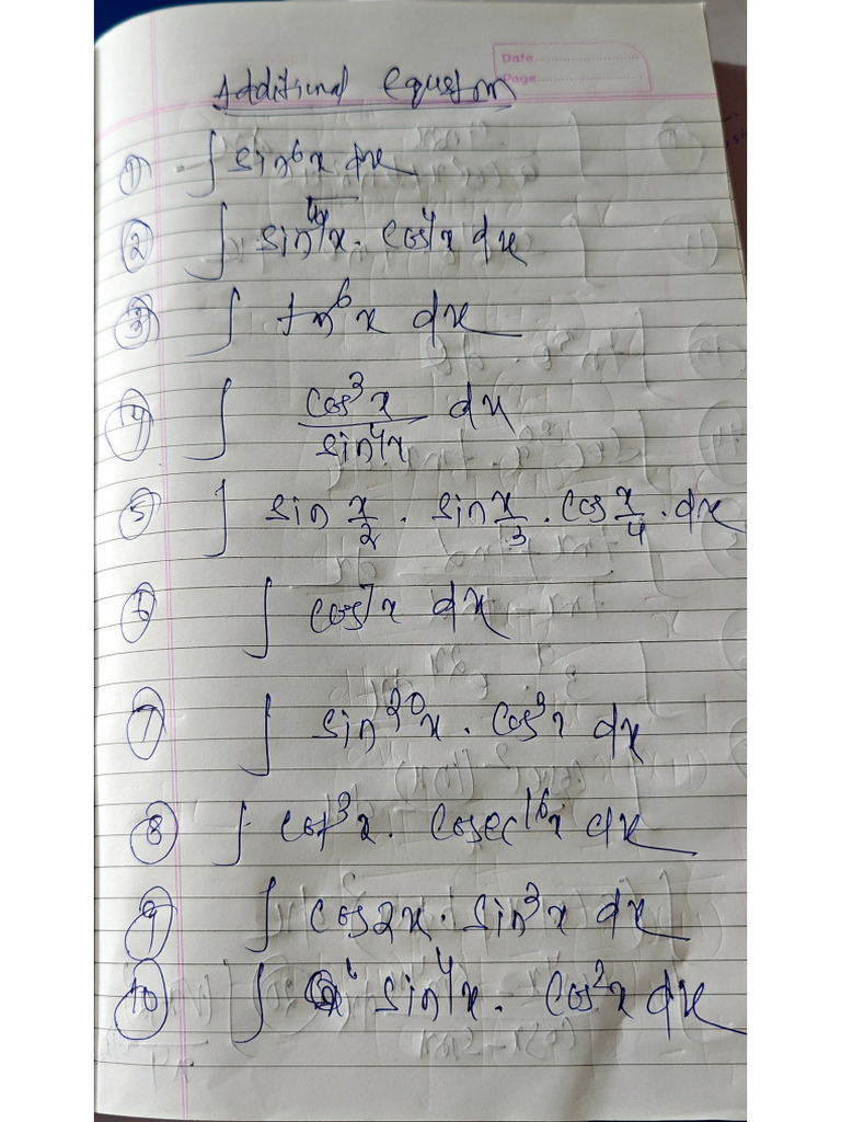 Additional Qustion (Integration) | PDF