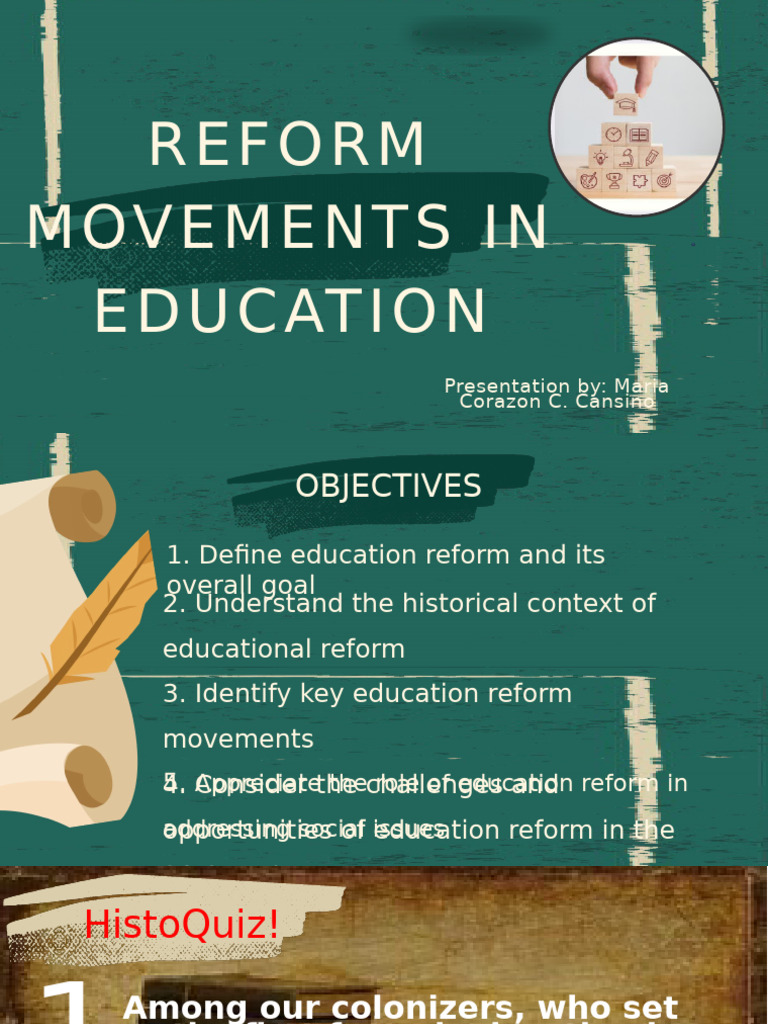 Reform Movements in Education | PDF