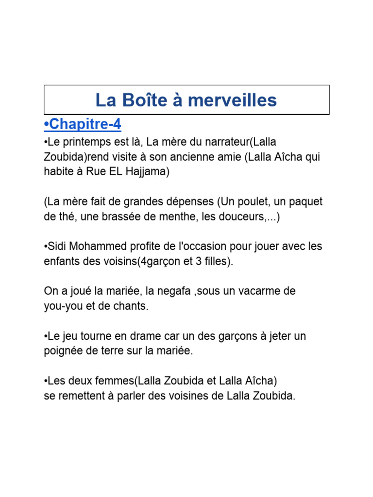 La Boîte À Merveilles-Chapitre 4 | PDF
