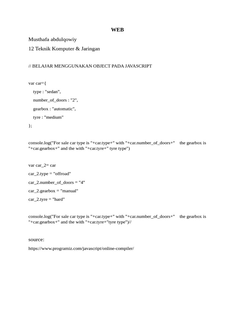 WEB. by Programiz | PDF