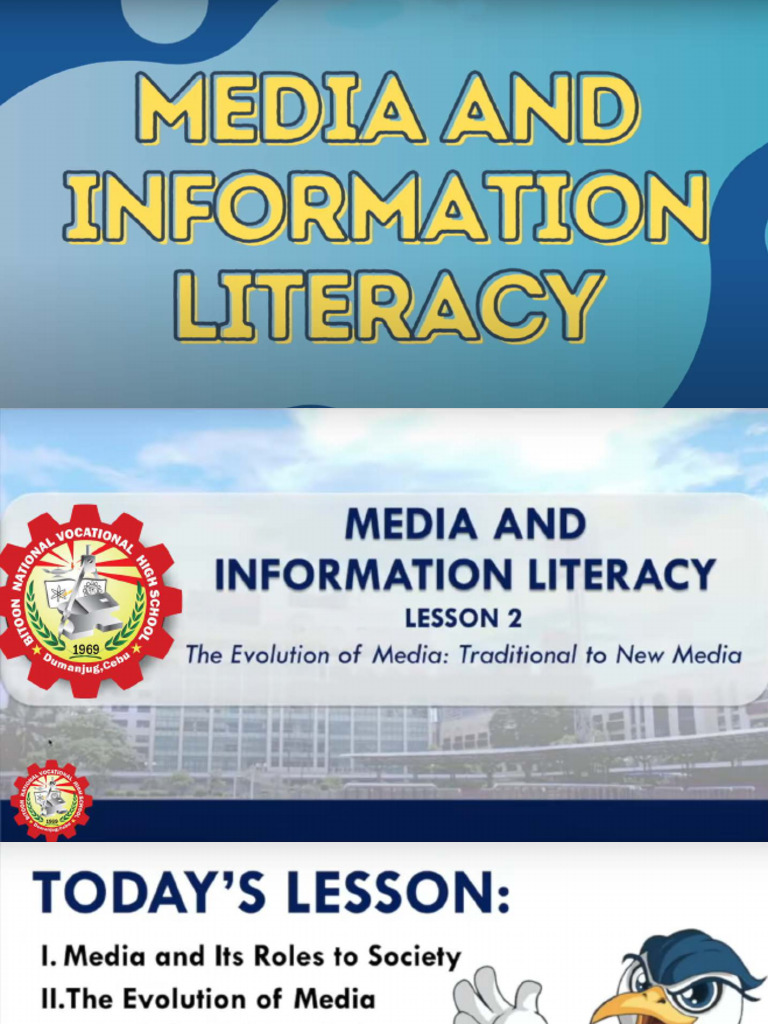 MIL - Lesson 2 - The Evolution of Media - Traditional To New Media | PDF