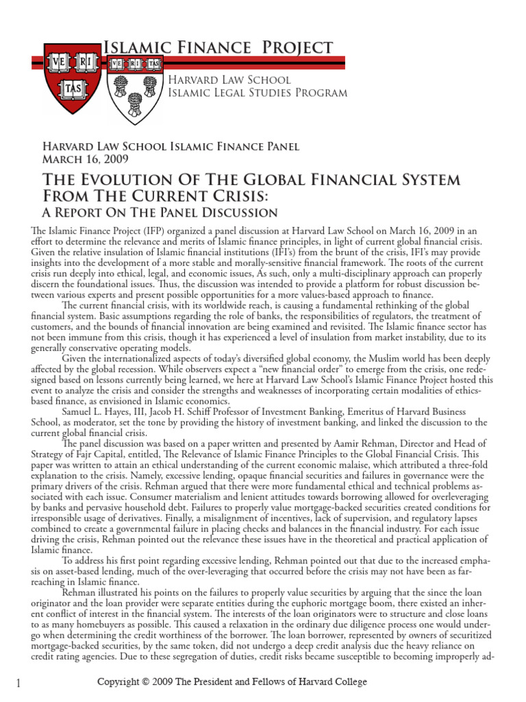The Evolution of The Global Financial System From The Current Crisis A ...