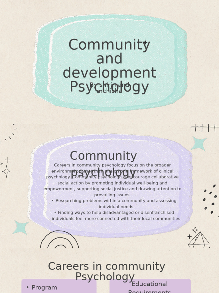 Community and Development Psychology | PDF