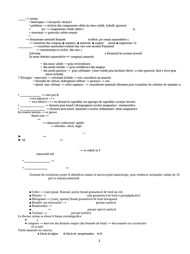Proprietati de Recunoastere Si Identificare A Mineralelorst | PDF