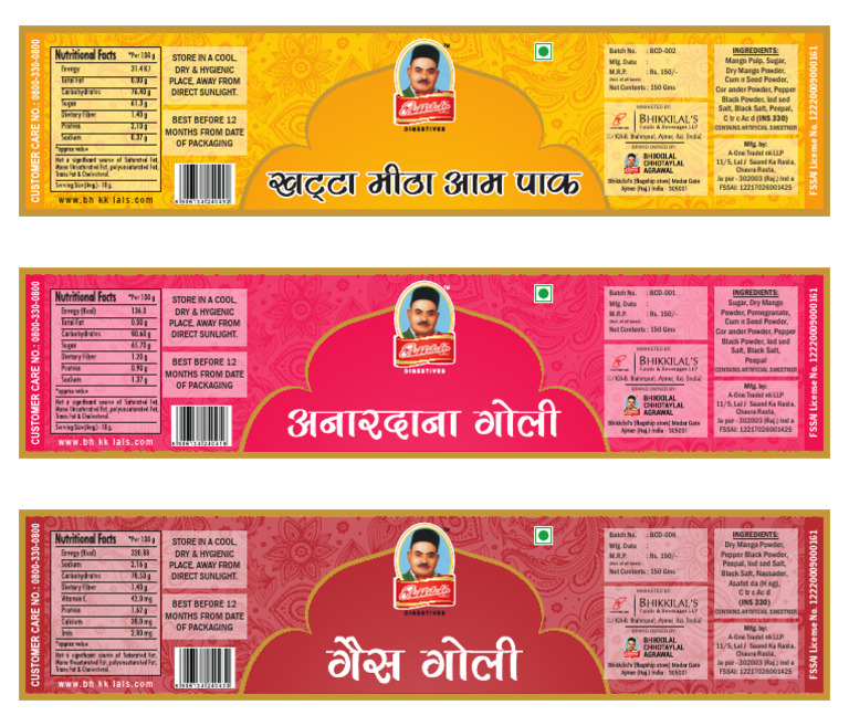 Digestives Labels 1 | PDF