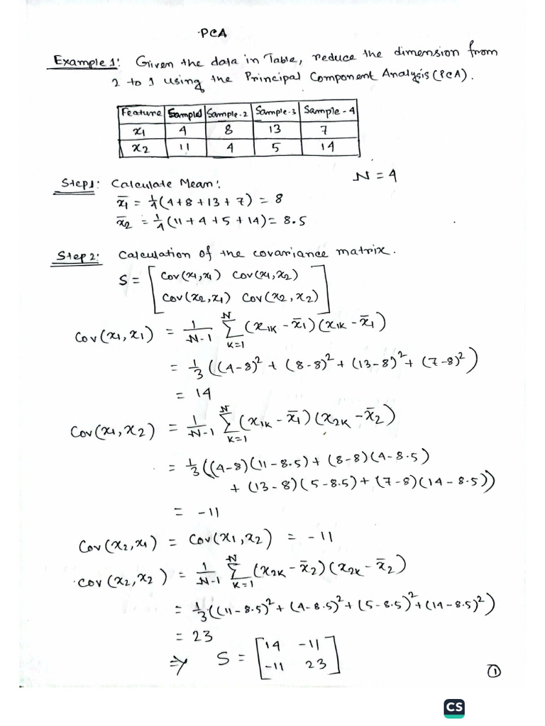 PCA Example | PDF