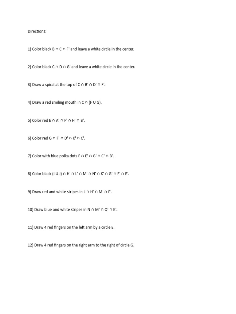 Venn Diagram Seatwork | PDF Venn Diagram Seatwork | PDF