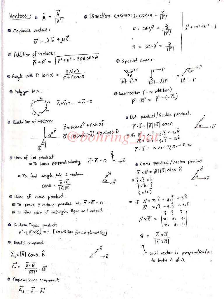Physics JEE Short Notes | PDF