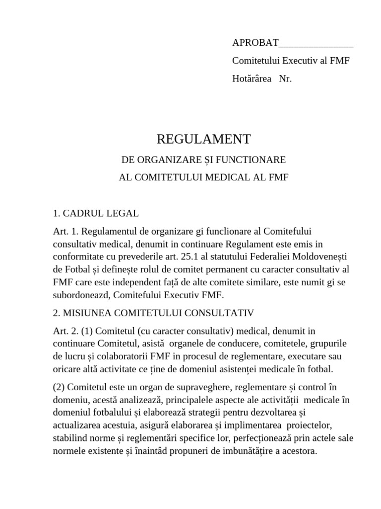 Reg - Medical FMF | PDF