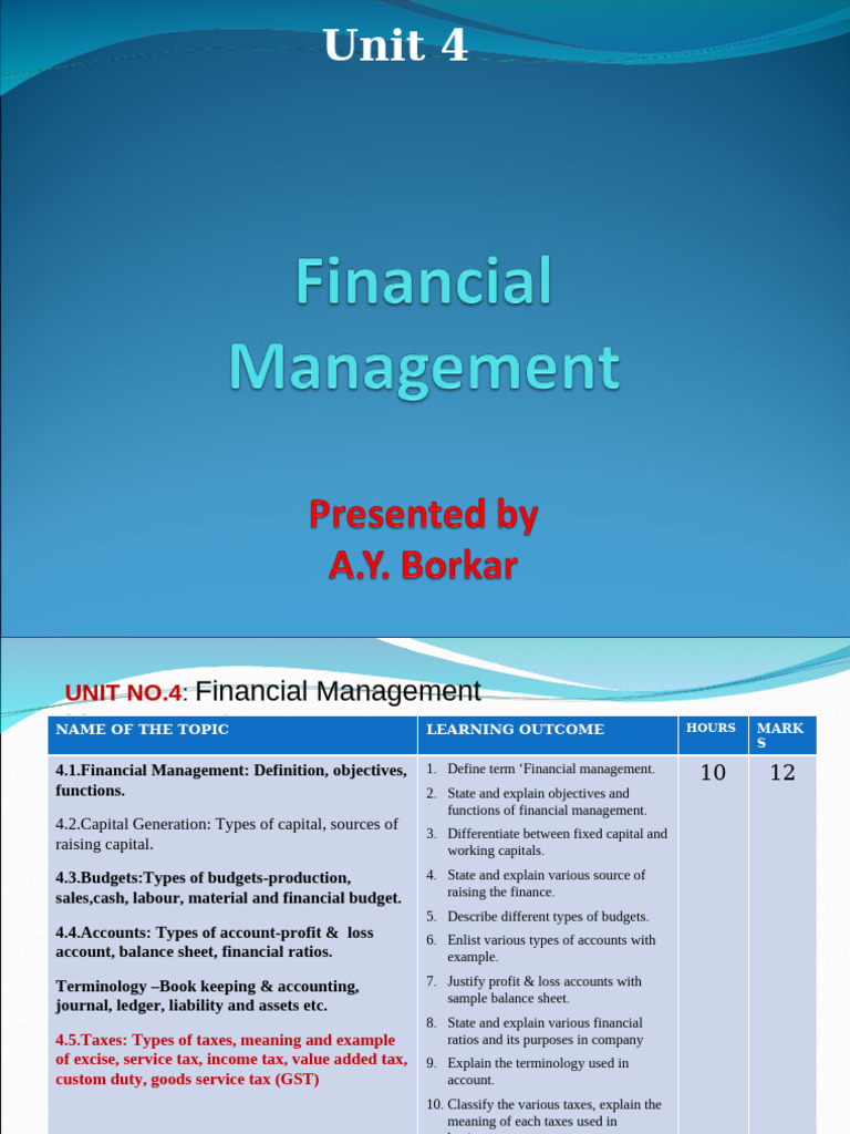 IOM - Unit4 - Lecture 8 & 9 | PDF