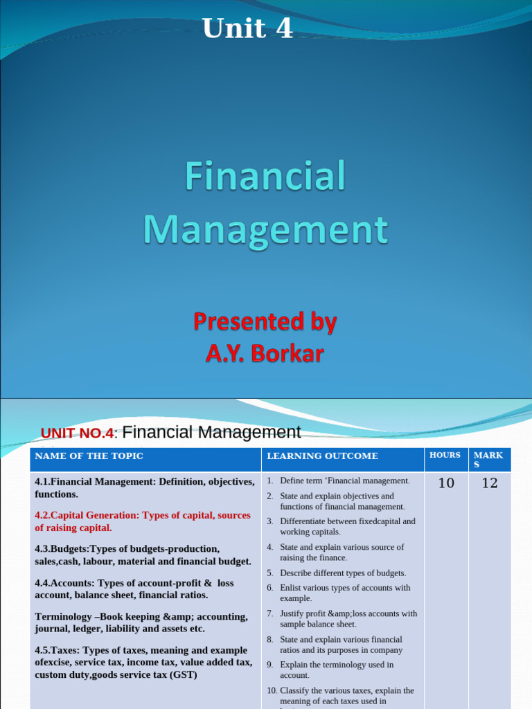 IOM - Unit 4 - Lecture 3 & 4 | PDF