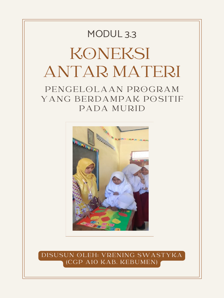 Koneksi Antar Materi Modul 3.3 PGP | PDF