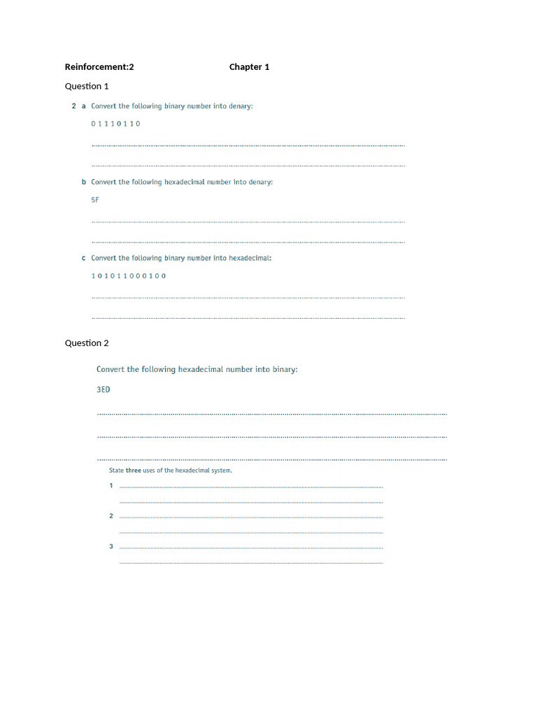 Reinforcement 2 | PDF