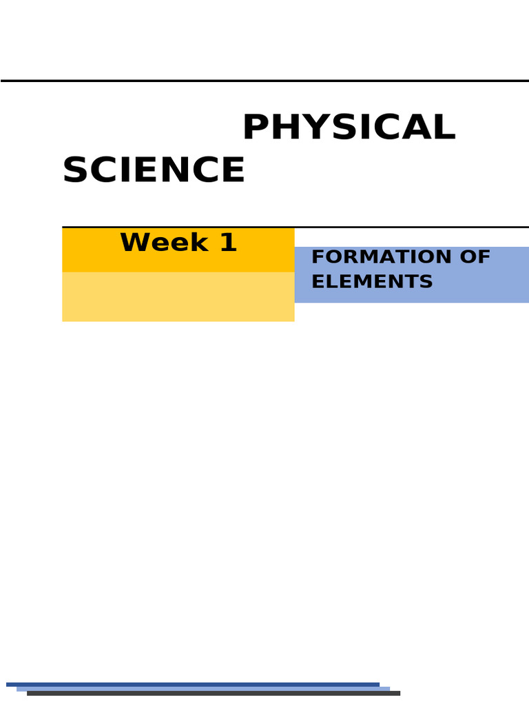 Physical Science | PDF