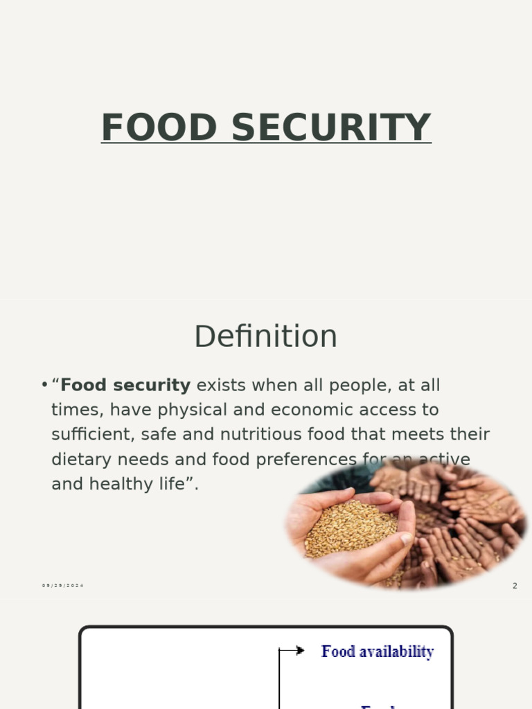 Food Security | PDF