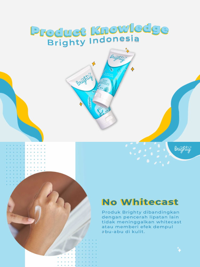 Product Knowledge Glowing Underarm Compress | PDF