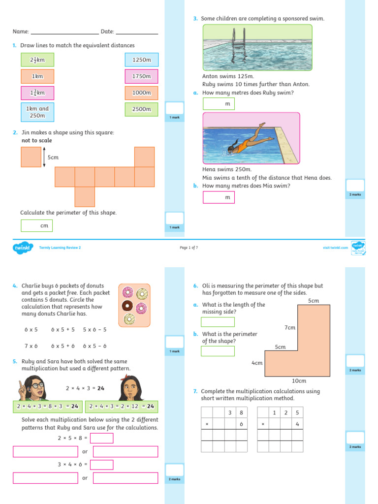 Y-4 Math - Assessment | PDF