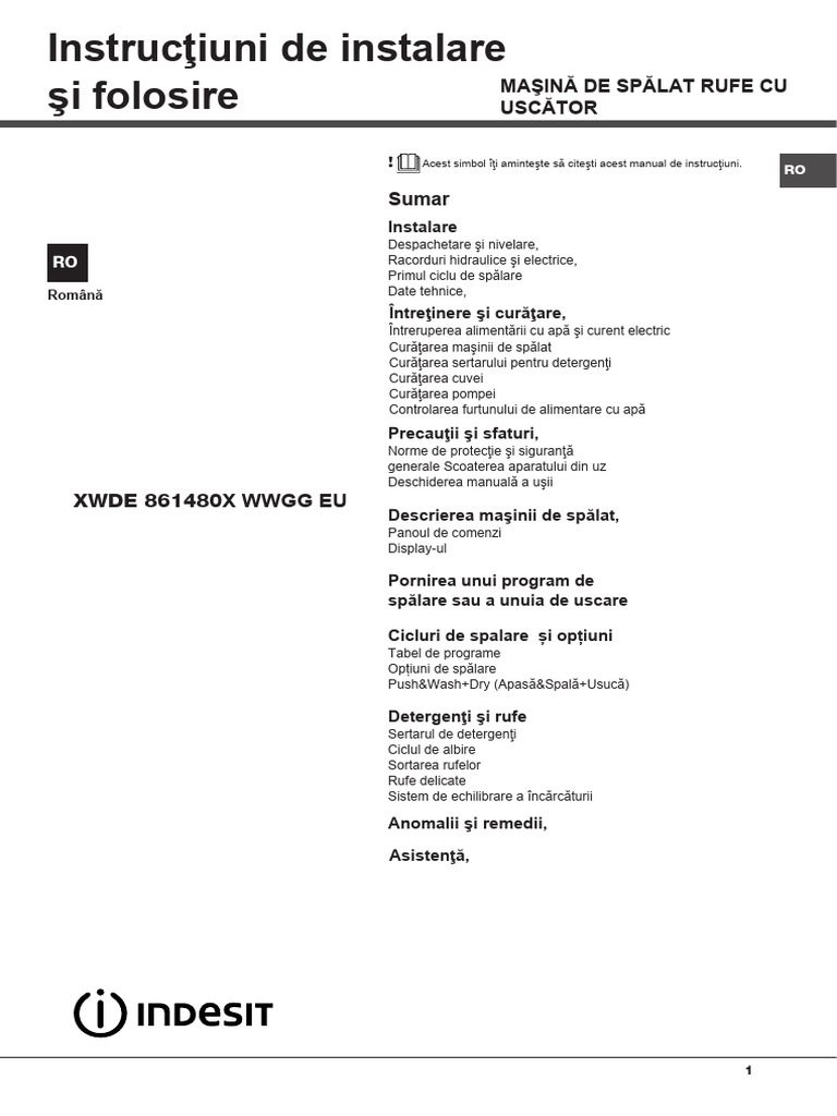 Instructiuni de Folosire | PDF