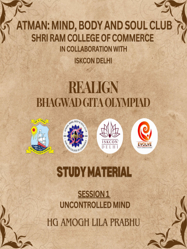 Uncontrolled Mind (Study Material) PDF | PDF