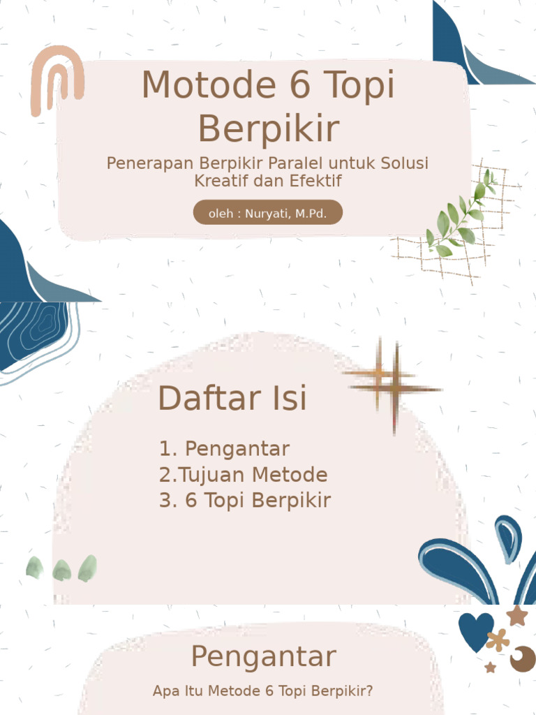 Metode 6 Topi Berpikir | PDF