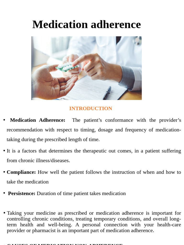 Medication Adherence | PDF