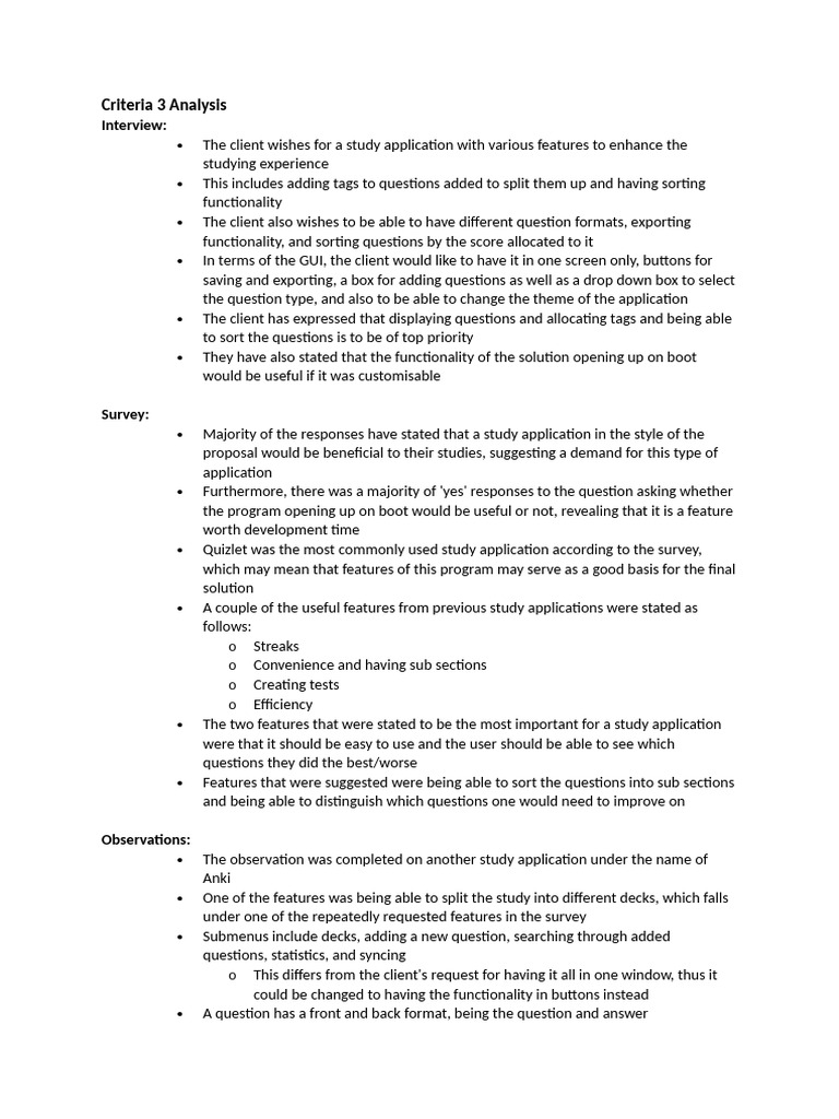 Criteria 3 and 4 Analysis | PDF