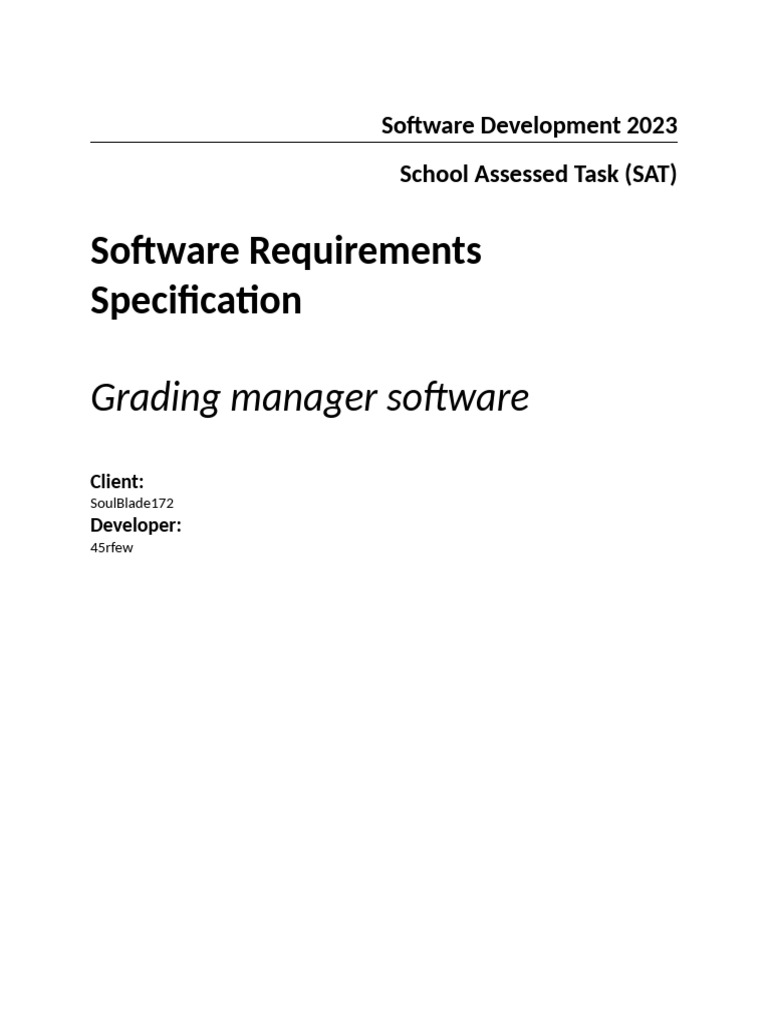 Criteria 4 - SRS | PDF