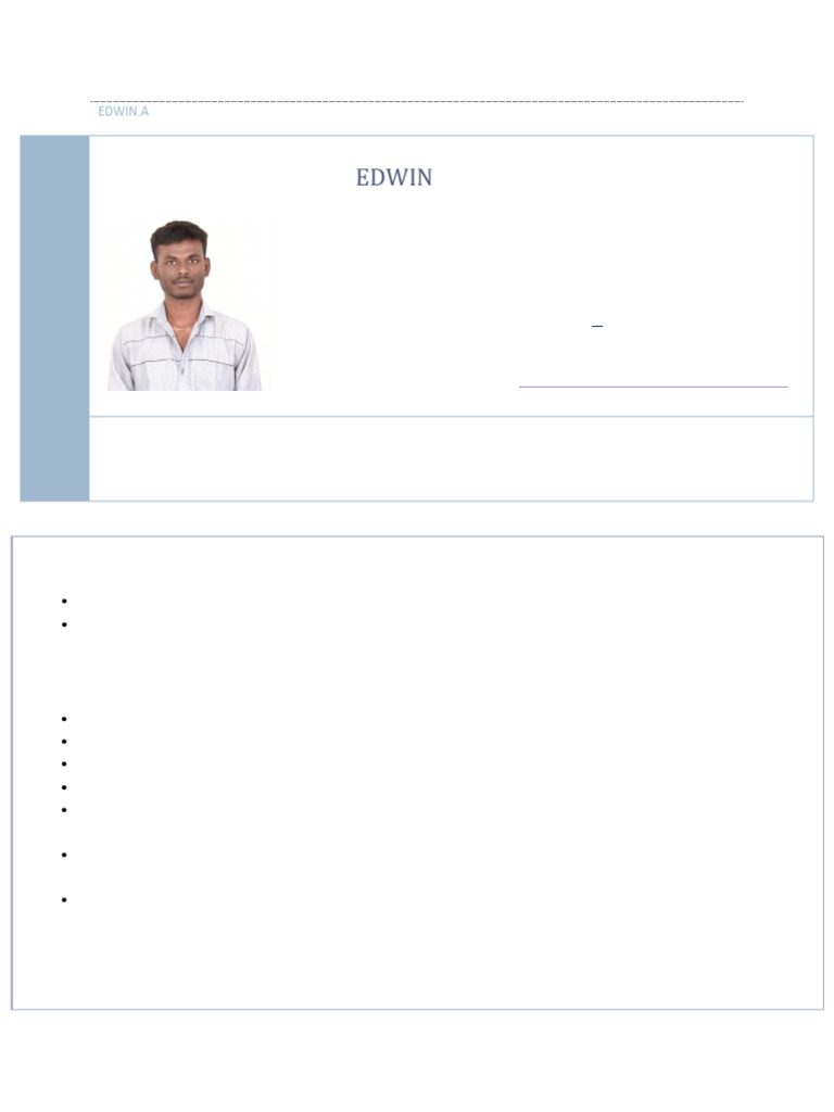 Edwin Resume | PDF