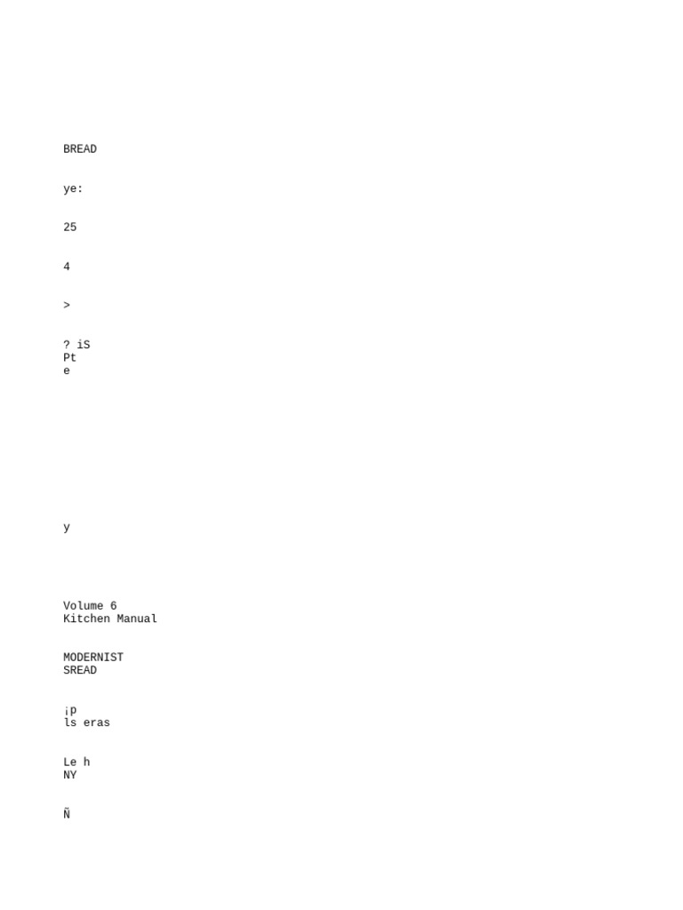 Modernist Bread Vol. 06 Kitchen Manual - The Cooking Lab - Djvu | PDF