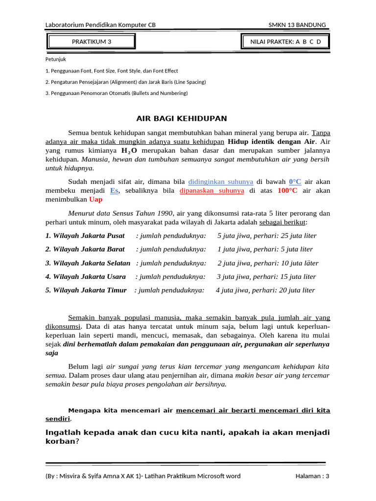 Informatika 3 Misvira Amna | PDF