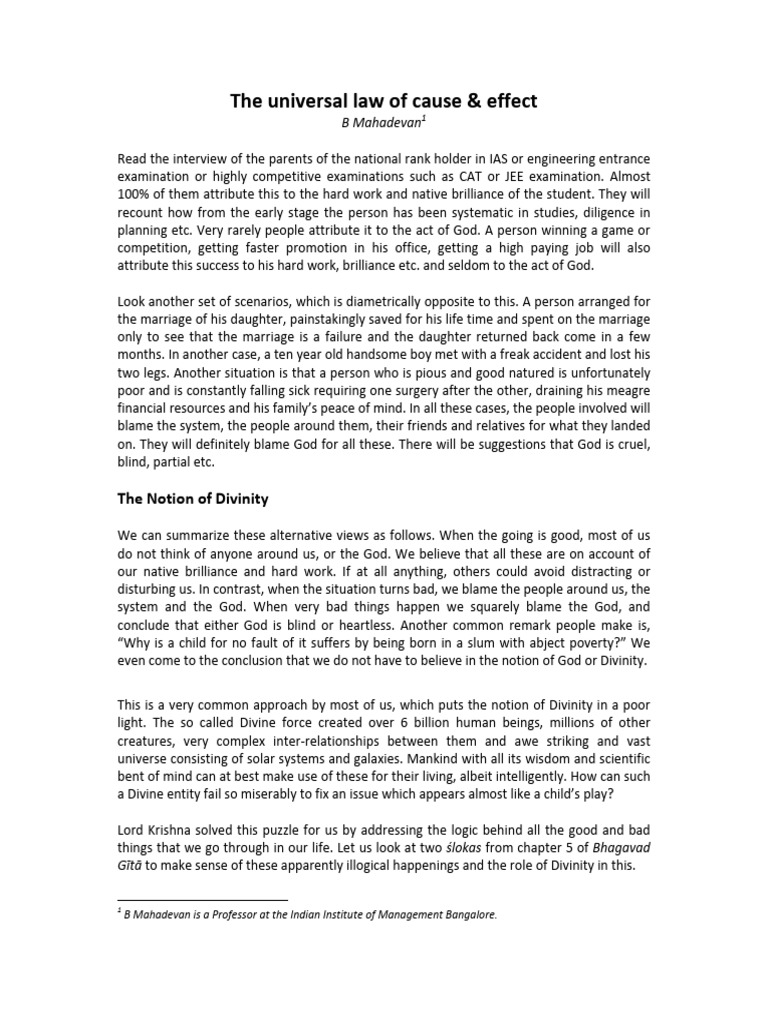 49 The Universal Law of Cause and Effect - 0 | PDF