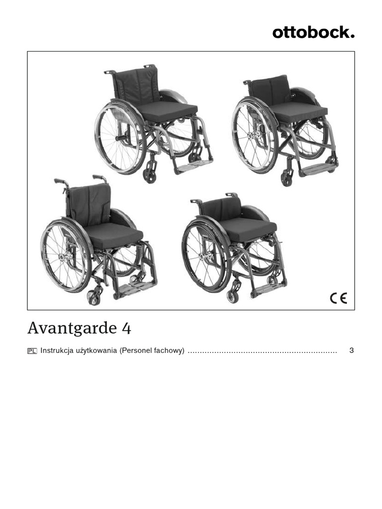 Avantgarde Ottobock Instrukcja Obsługi | PDF