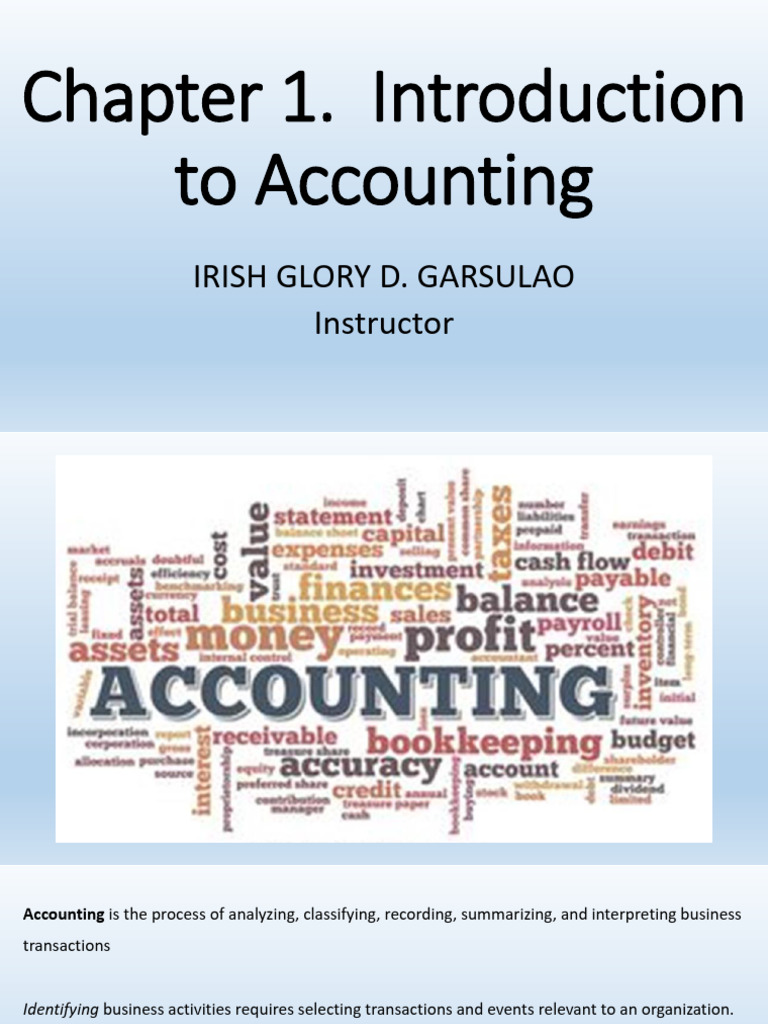 Introduction to Accounting Basics | PDF | Debits And Credits | Finance & Money Management