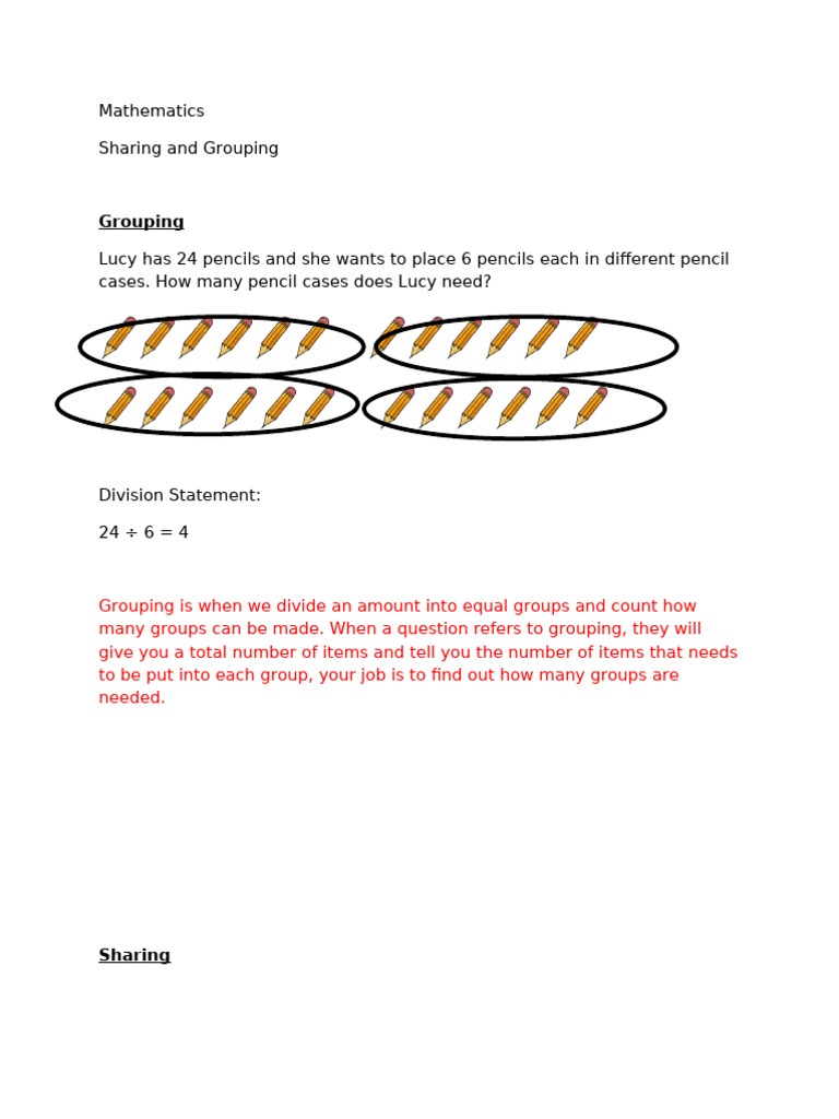 Sharing and Grouping | PDF