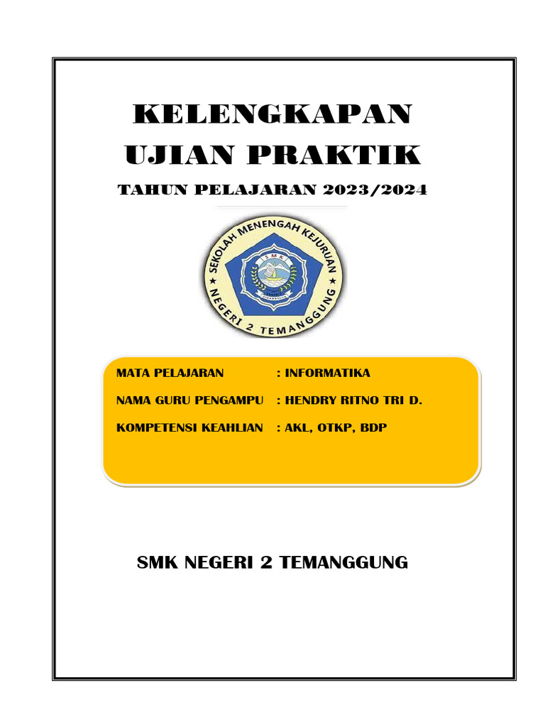 Soal Ujian Penugasan Simdig 2024 - Ok | PDF