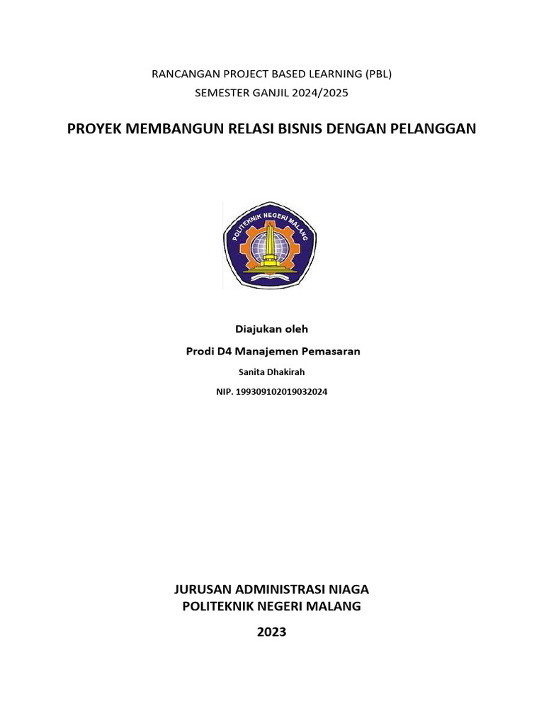 Panduan Project Based Learning New (Proyek Relasi) | PDF
