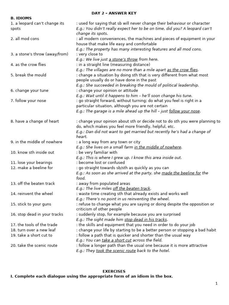 ADVANCED ENGLISH FOR SELECTION TEAMS - 2 - Answer Key | PDF