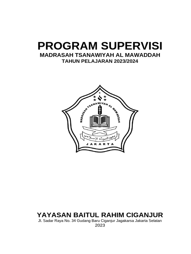 Program Supervisi | PDF