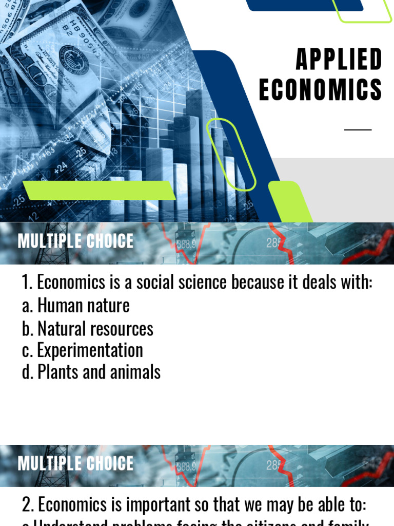 Applied Economics Lesson 1 Learning Activities | PDF