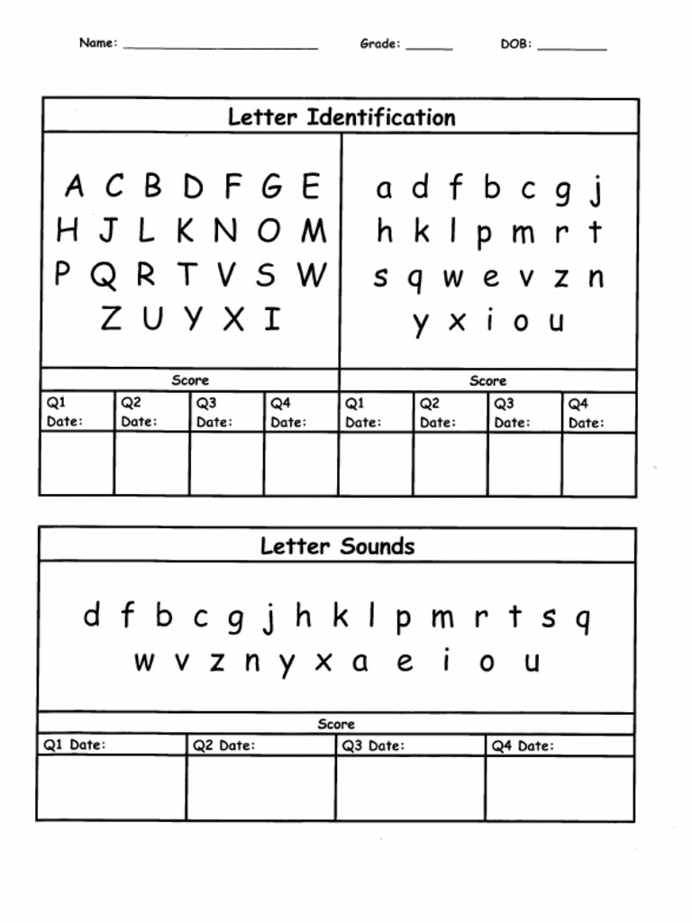 Phonics Assessment | PDF