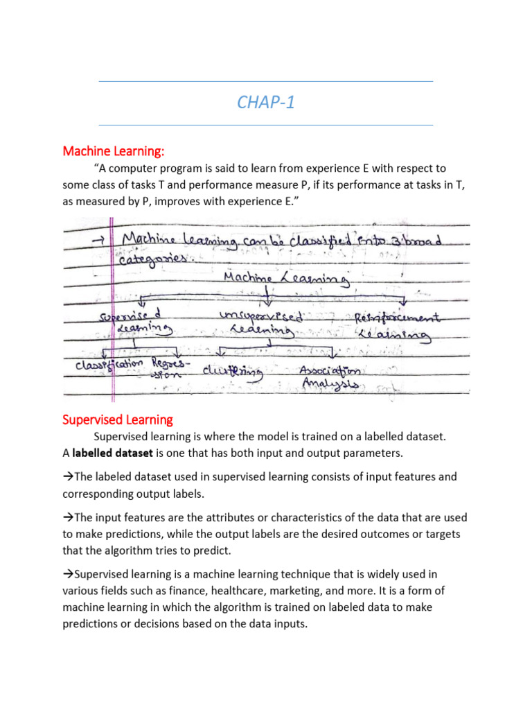 Chap 1 Machine Learning Pdf 